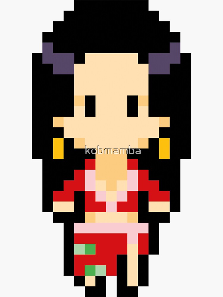 "One Piece Boa Hancock Pixel Art" Sticker for Sale by kobmamba | Redbubble