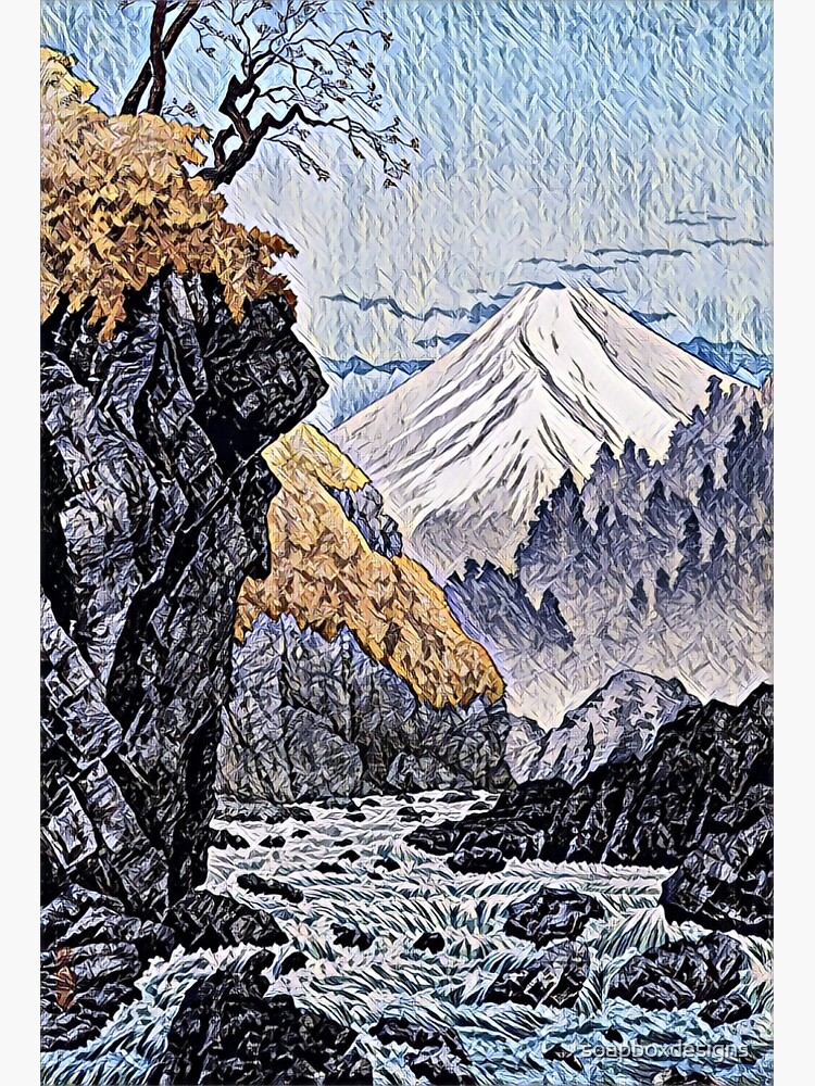 "Foot of Mount Ashitaka Remastered" Poster for Sale by soapboxdesigns ...