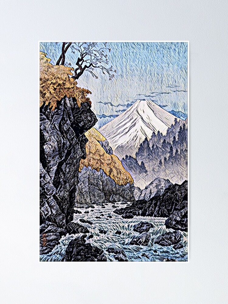 "Foot of Mount Ashitaka Remastered" Poster for Sale by soapboxdesigns ...