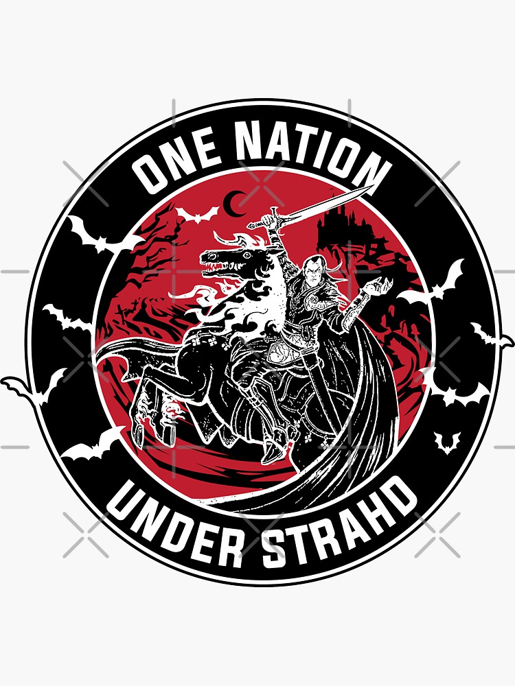 "One Nation Under Strahd" Sticker for Sale by KwokArts | Redbubble