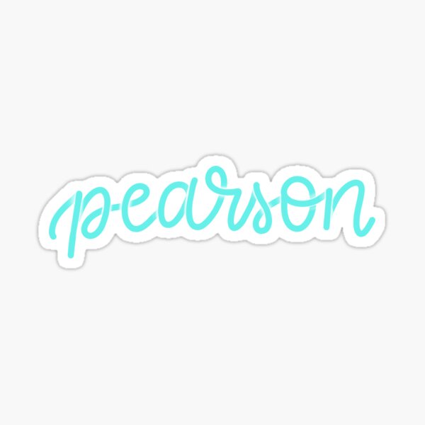 "Pearson" Sticker by MakeShapeCreate | Redbubble