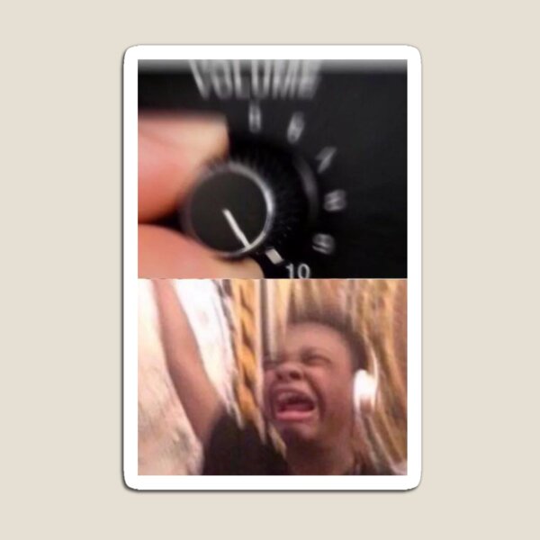 Imán for Sale con la obra «Escuchando musica meme | Idea divertida del ...