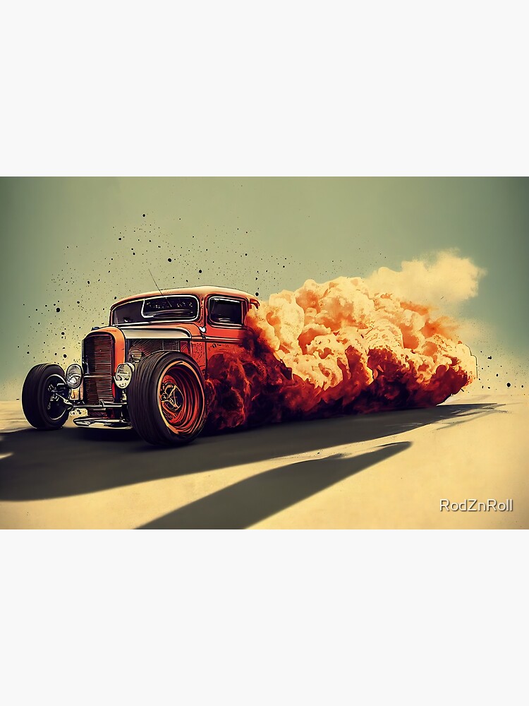 Póster «Vintage Hot Rod Burnout, un regalo perfecto para todos los fans ...