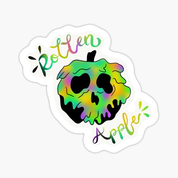 "Rotten Apple" Sticker for Sale by Sleepy-Syd- | Redbubble