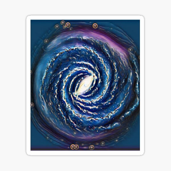 "Milky way" Sticker for Sale by Cajo2022 | Redbubble