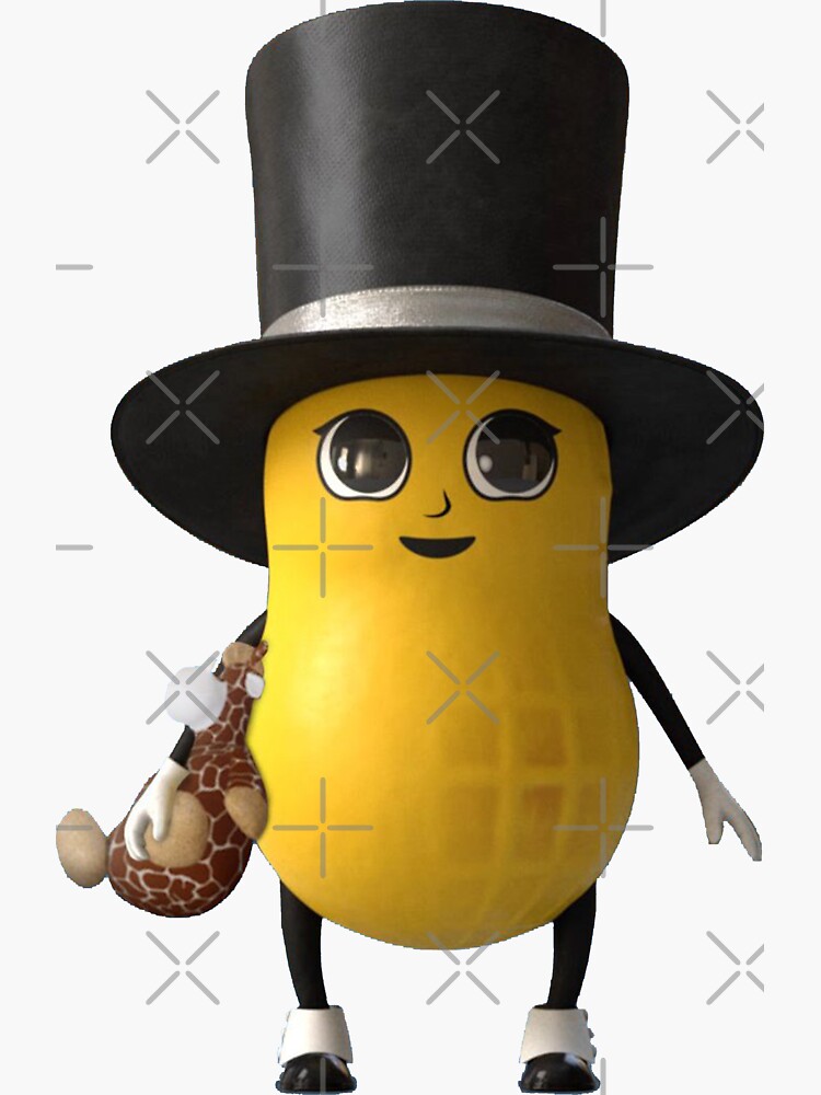"Mr Peanut" Sticker for Sale by TheBestArt2022 | Redbubble