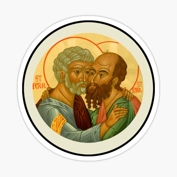 "Peter and Paul" Sticker for Sale by petra153art | Redbubble