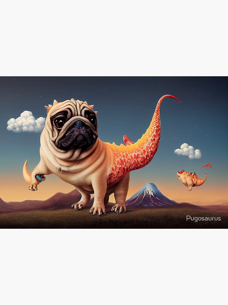 "Rayray the Pugosaurus" Poster for Sale by Pugosaurus | Redbubble