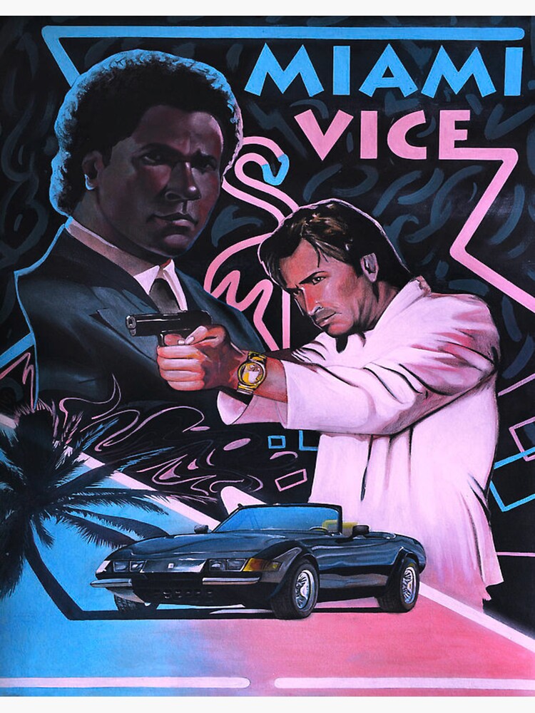 "Miami Vice" Sticker for Sale by KimetzArt | Redbubble