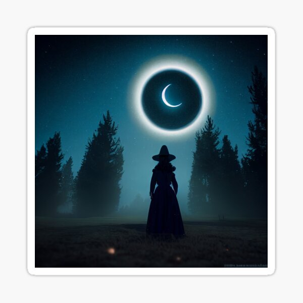 "Witch Moon" Sticker for Sale by CasalingoCrafts | Redbubble