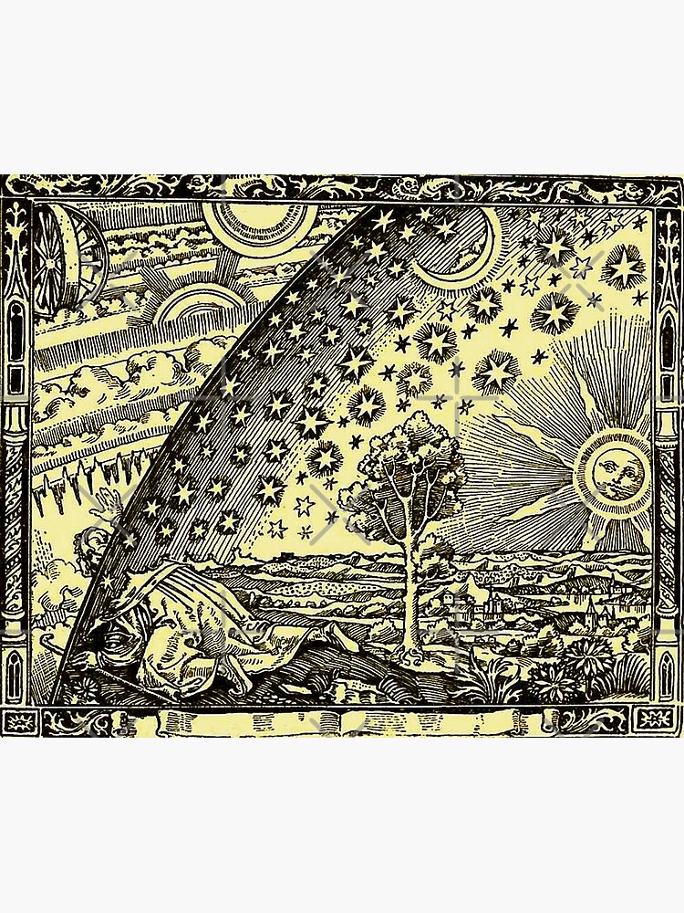 "HD Flammarion Woodcut (1888) Cosmic design" Art Print by mindthecherry ...