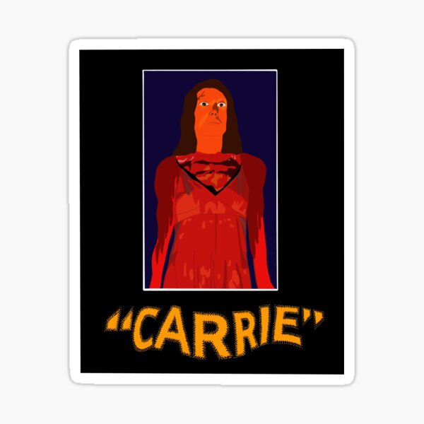 "Carrie 1976 adaptation" Sticker for Sale by dylego | Redbubble