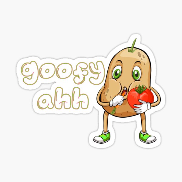 Pegatina «a freak Potato eating Tomato Schlatt - goofy ahh» de ResBlack ...