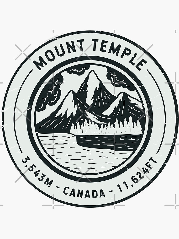 "Mount Temple Canada | Hiking | Skiing" Sticker for Sale by ...