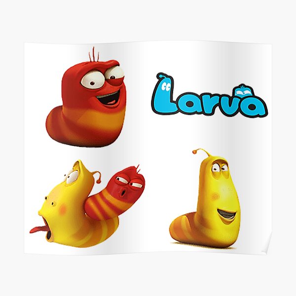 "Funny Larva, Cute Larva, Larva" Poster for Sale by Blanrone | Redbubble