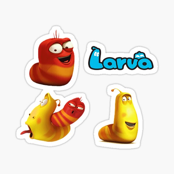 "Funny Larva, Cute Larva, Larva" Sticker for Sale by Blanrone | Redbubble