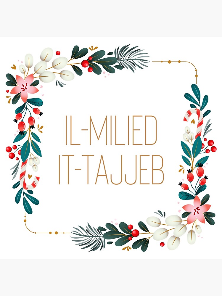 Póster «Il-Milied It-Tajjeb, Feliz Navidad en maltés, Malta, Navidad ...