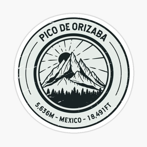 "Pico de Orizaba Mexico | Hiking | Skiing" Sticker for Sale by ...