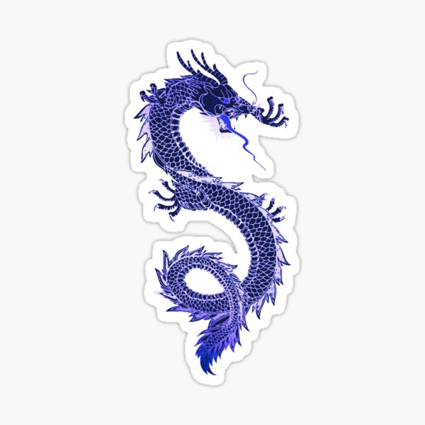 "Purple Dragon, Animals style" Sticker for Sale by Dven-Clothes | Redbubble