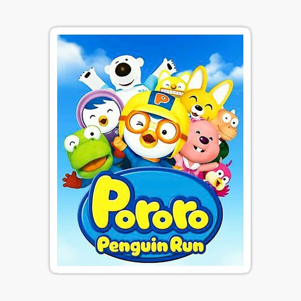 "Pororo Run" Sticker for Sale by williamhendrix | Redbubble