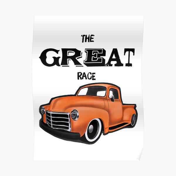 "The great race 2022 | The great race America | Pick up truck" Poster ...