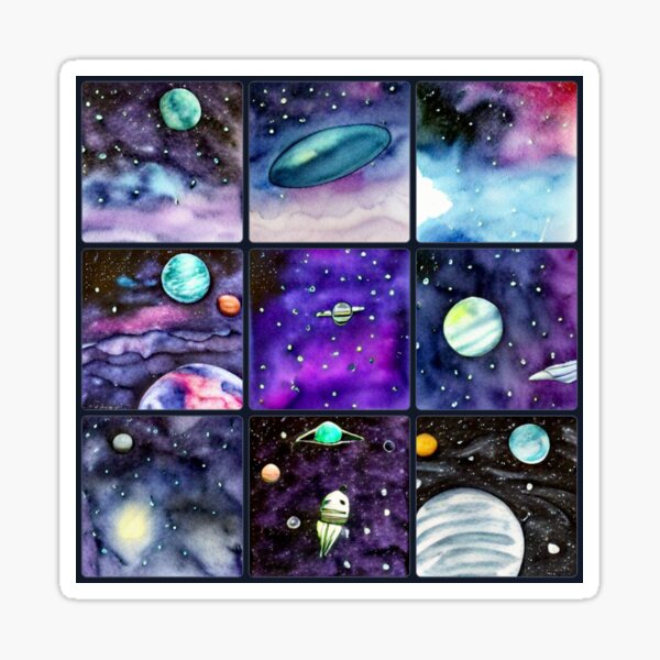 "World Space Pack" Sticker for Sale by CinderPress | Redbubble