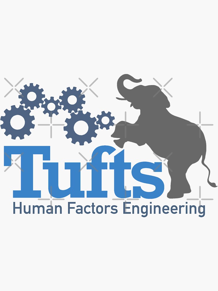 "Tufts University Human Factors Engineering" Sticker for Sale by ...
