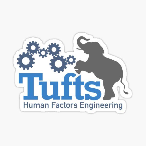 "Tufts University Human Factors Engineering" Sticker for Sale by ...