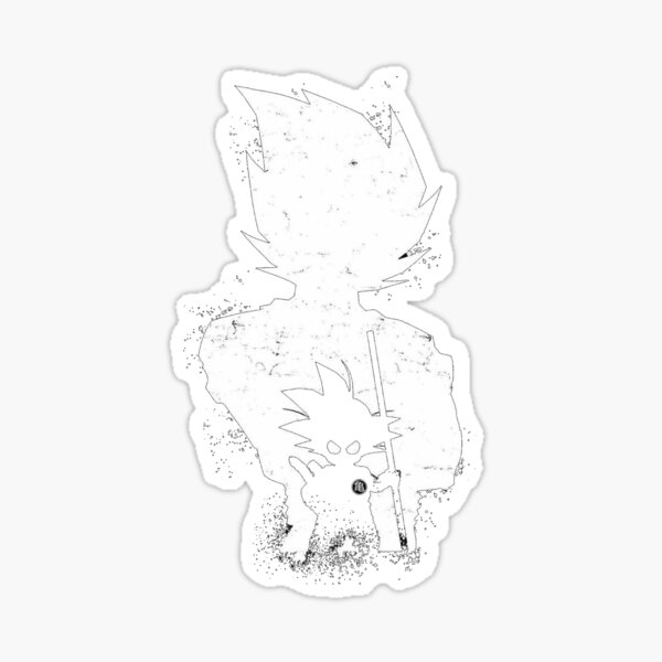"Anime Aesthetic Son Goku" Sticker for Sale by HanifiAymen | Redbubble