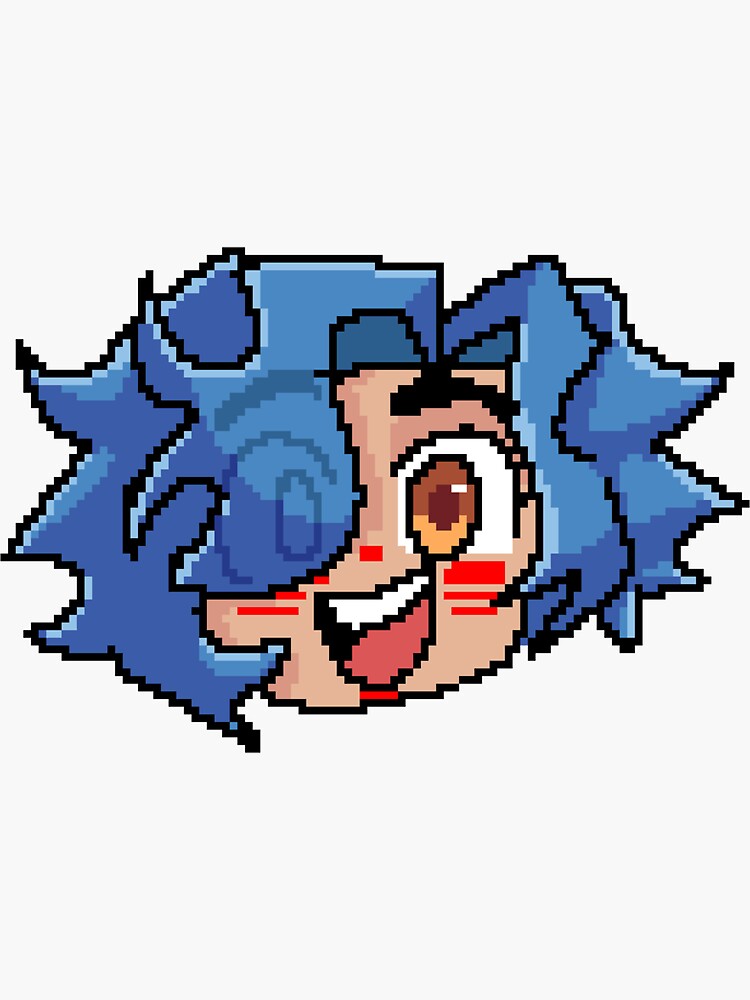 "Pixel Sunny Day Jack" Sticker for Sale by VG0187Oficial | Redbubble