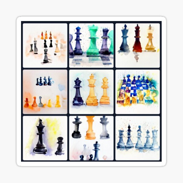"Chess Pack" Sticker for Sale by CinderPress | Redbubble