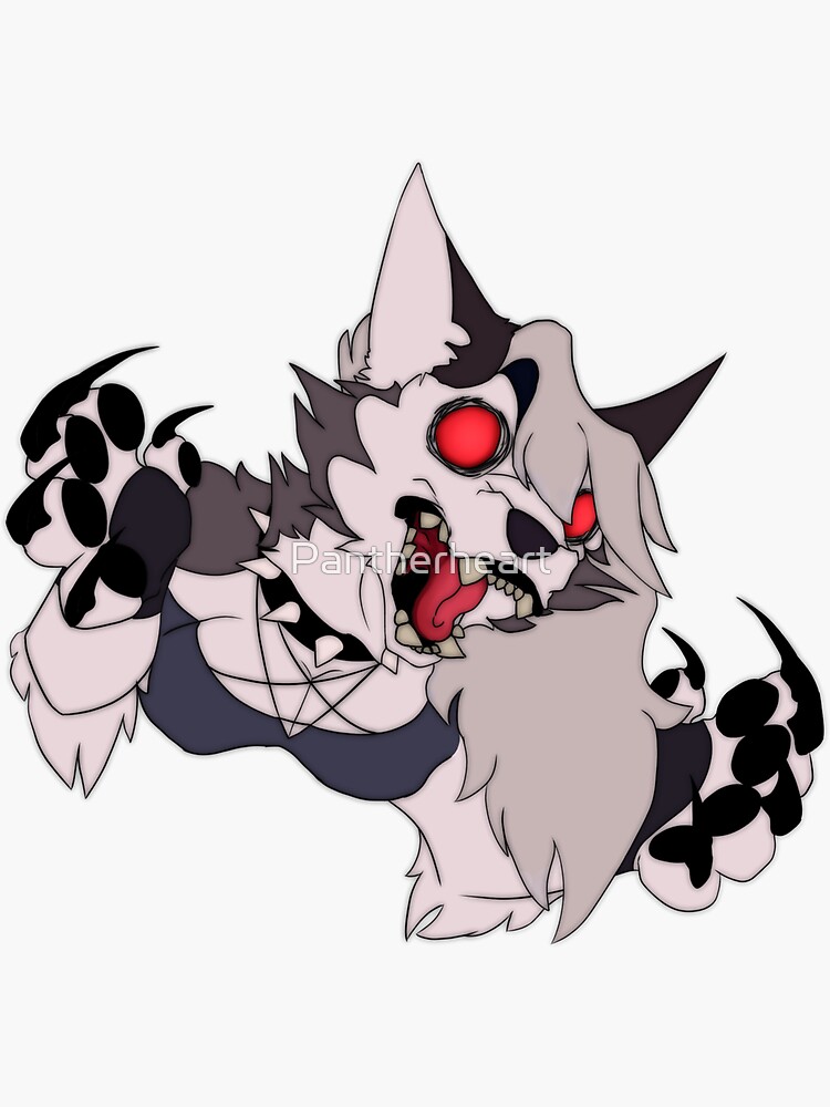 "Helluva Boss Loona" Sticker for Sale by Pantherheart | Redbubble