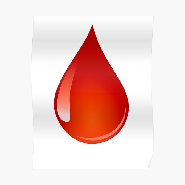 "Big Red Drop design" Poster for Sale by Dven-Clothes | Redbubble