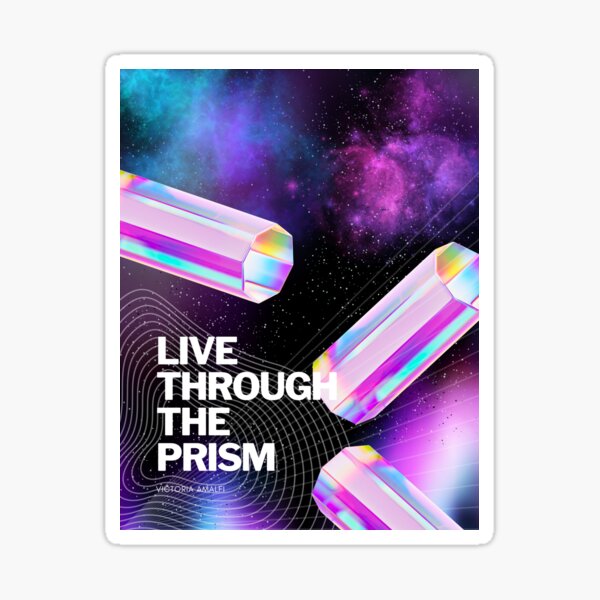 "Through the Prism" Sticker for Sale by VictoriaAmalfi3 | Redbubble