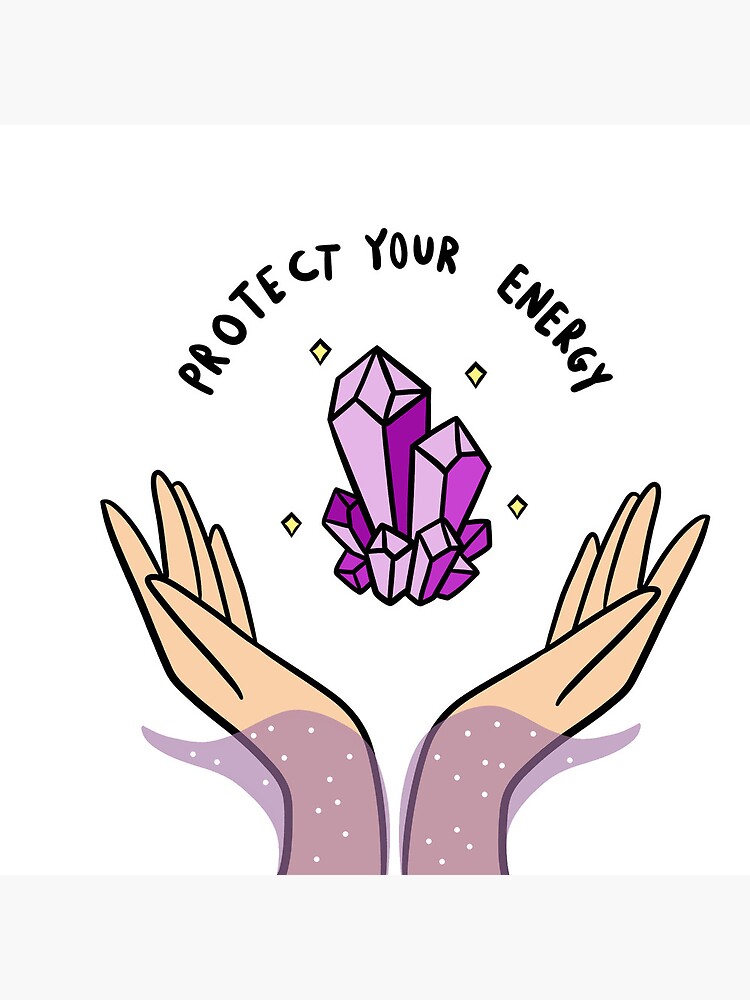 Póster «Protege tu energía lindos cristales mágicos» de Kagui | Redbubble