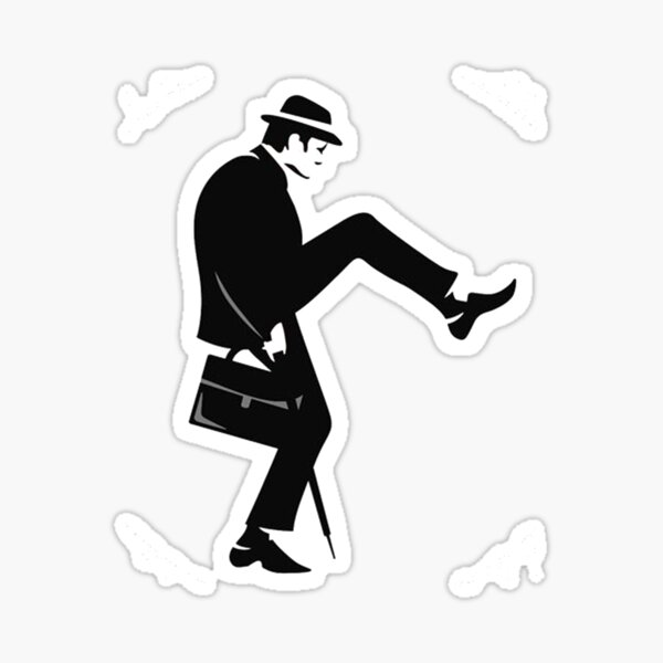 "Monty Python Official Silly Walks " Sticker for Sale by Auub | Redbubble