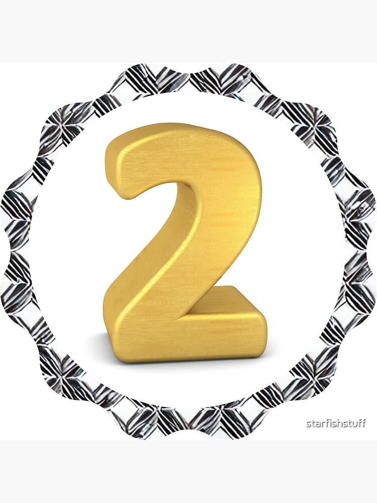 " NUMBER 2 GOLD" Poster for Sale by starfishstuff | Redbubble