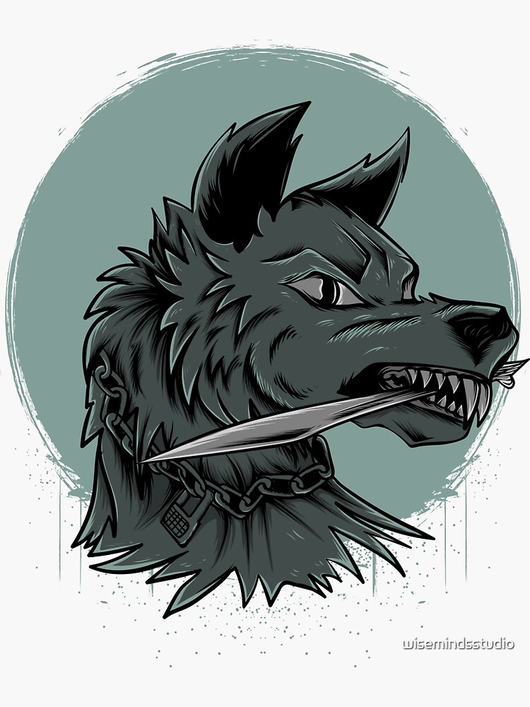 "Knife Bite" Sticker for Sale by wisemindsstudio | Redbubble