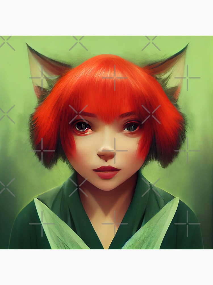 "3 Sisters: Alice the young spirit fox from the forbidden wood" Sticker ...