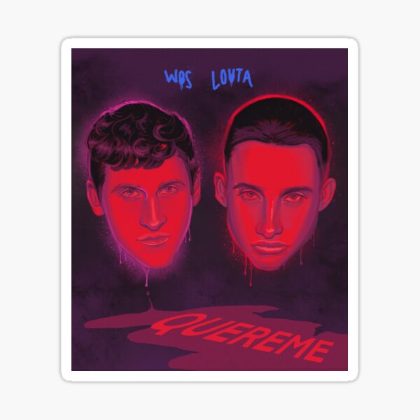 "WOS & LOUTA" Sticker for Sale by mdnightwarmer | Redbubble