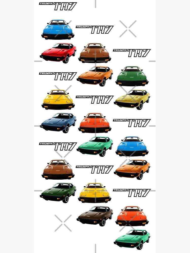 "Triumph TR7 - Colours Pattern" Poster for Sale by CellularSong | Redbubble