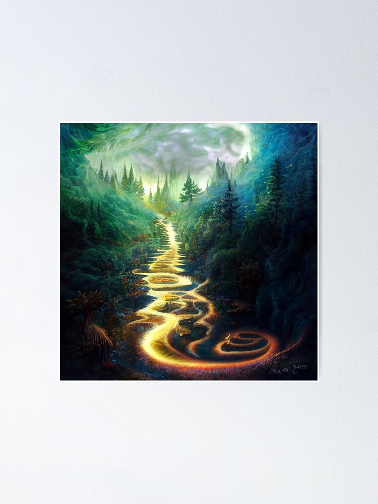 "Follow The Golden Path" Poster for Sale by fairytailsaiart | Redbubble