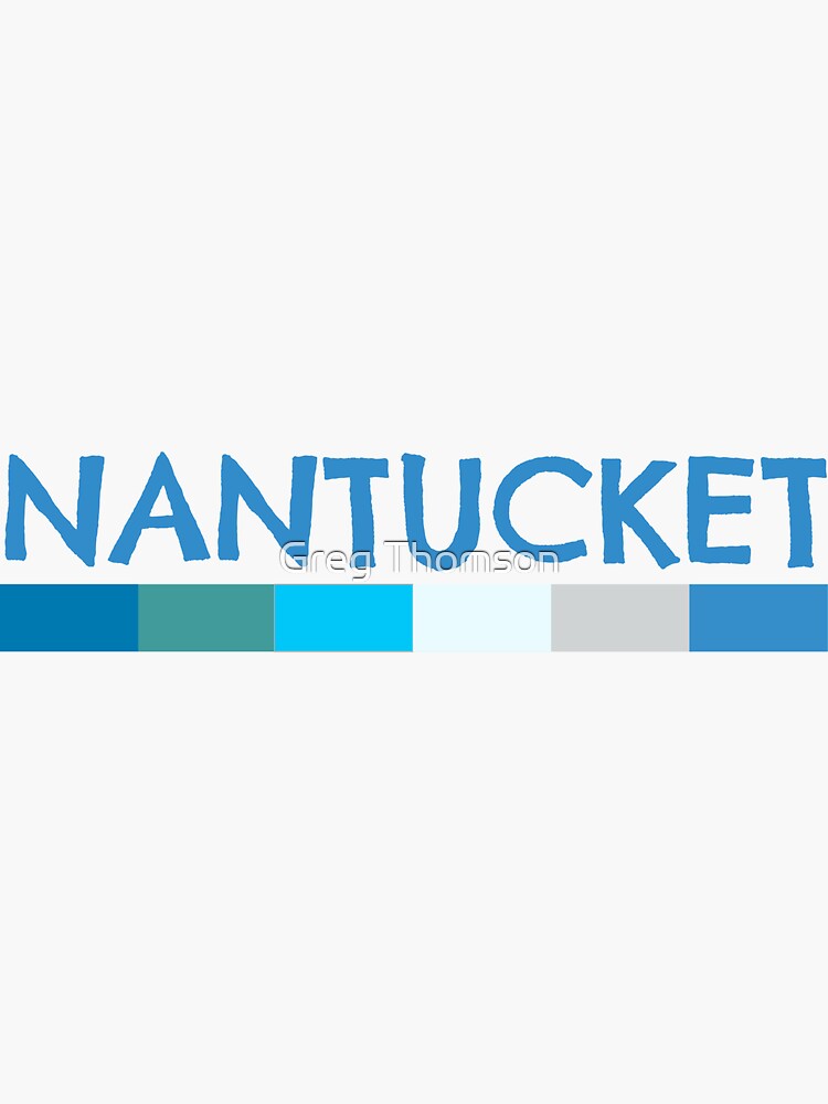"Nantucket Island Lovers" Sticker for Sale by GJThomson | Redbubble