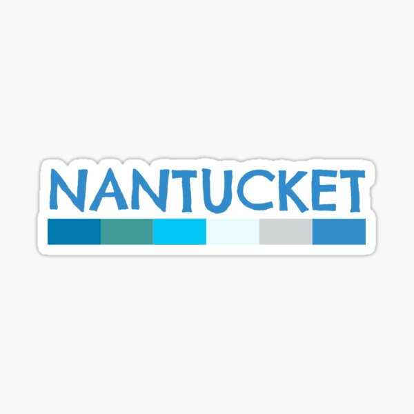 "Nantucket Island Lovers" Sticker for Sale by GJThomson | Redbubble