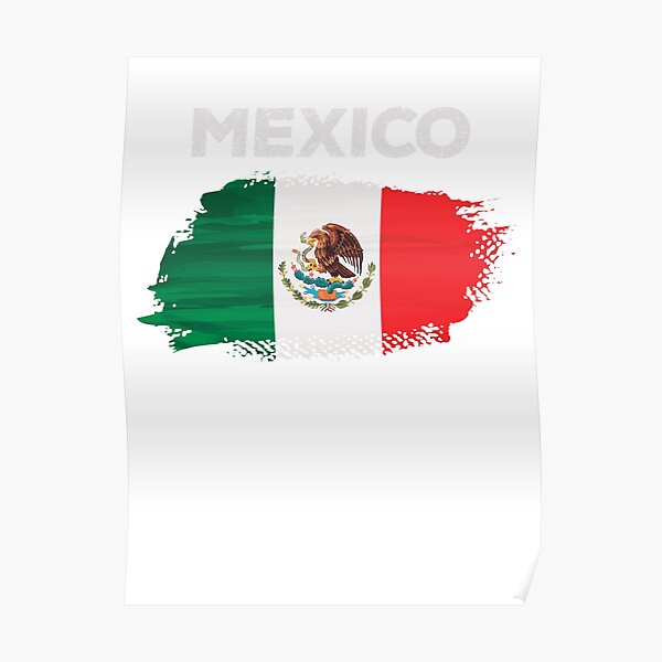 Póster «Camisa de la bandera de México / Regalo para mexicano ...
