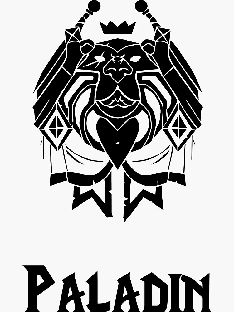 "Paladin" Sticker for Sale by lailacdream | Redbubble