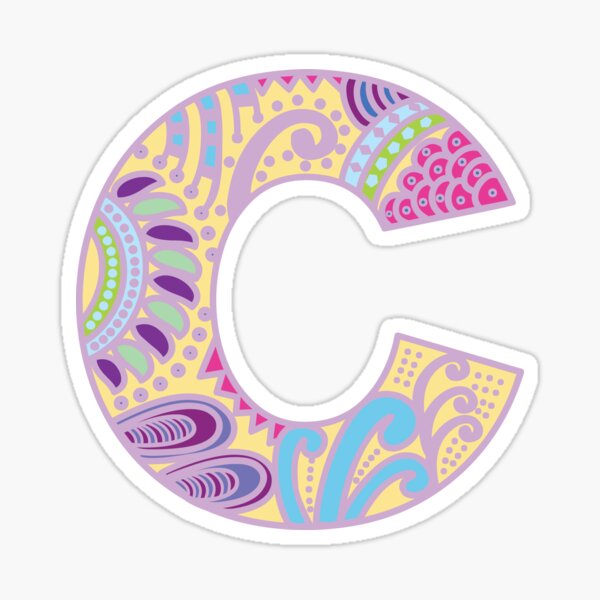 "C Monogram " Sticker for Sale by HarrisonDesign | Redbubble