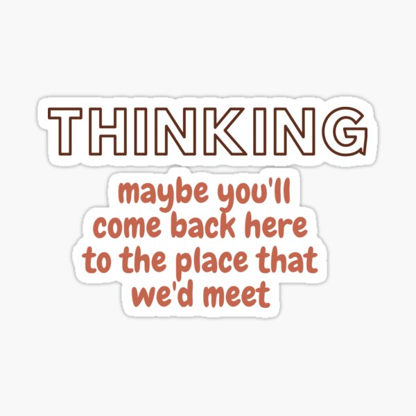 "thinking" Sticker for Sale by moazrafaat | Redbubble