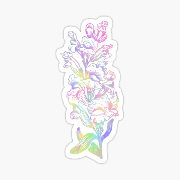 "Colorful Holographic Vintage Snapdragons " Sticker for Sale by ...