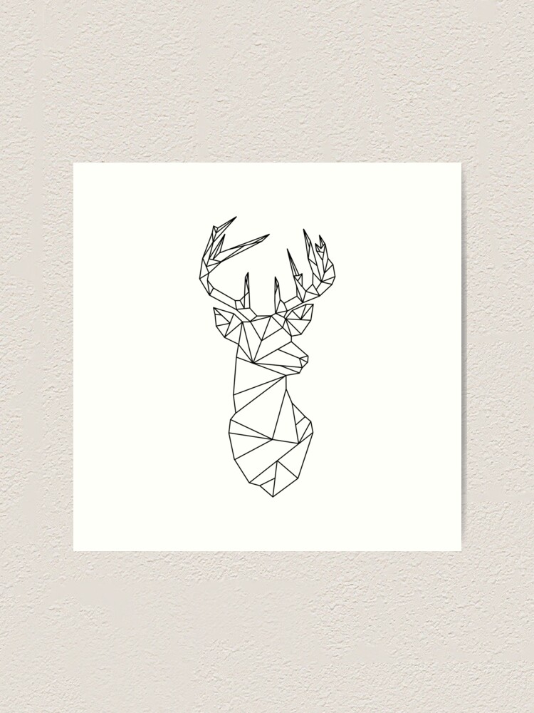 "Geometric Stag" Art Print for Sale by literarydreamrs | Redbubble
